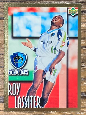 Upper Deck Bandai MLS Gold Card 1997 #44 Roy Lassiter Tampa Bay Munity ...