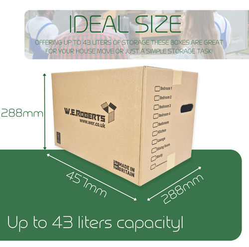 Removal Packing box STRONG XXL & LARGE QUALITY Cardboard House Moving ...