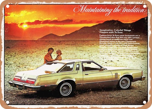 METAL SIGN - 1977 Thunderbird 3 Vintage Ad | eBay