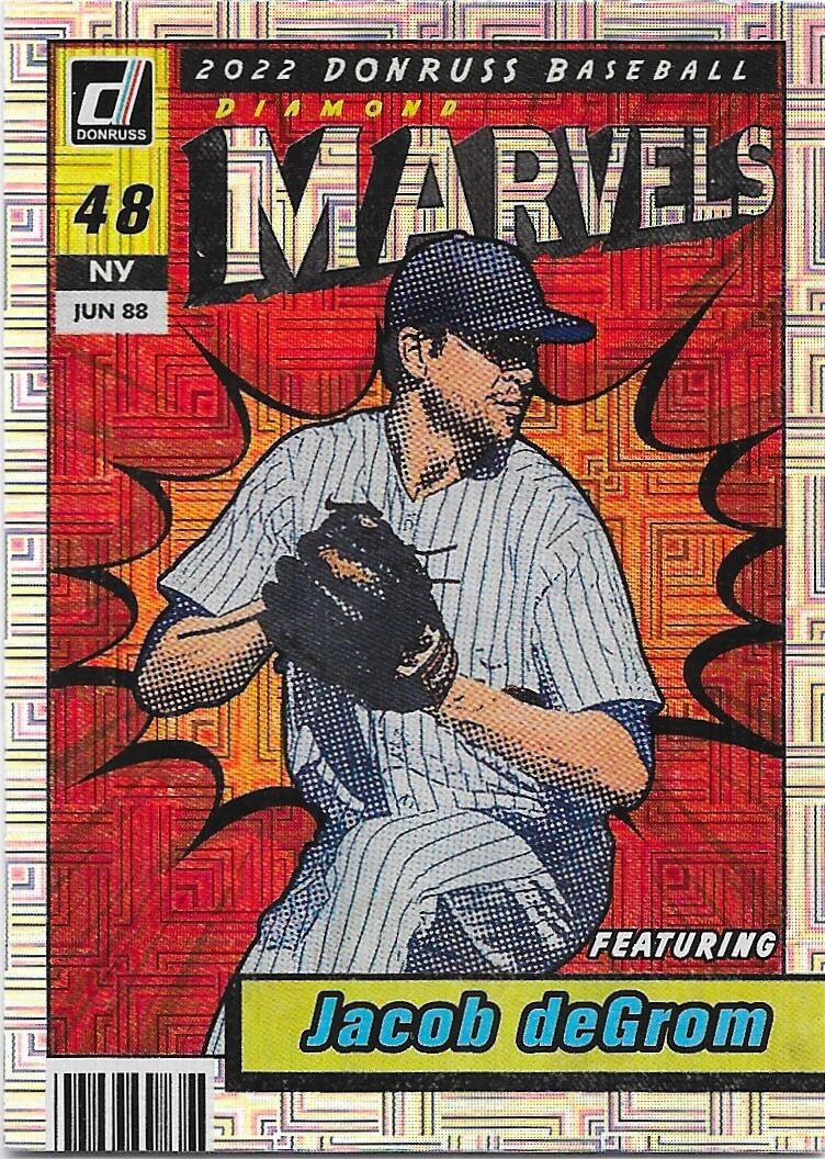2022 Donruss Jacob DeGrom Marvels Vector Parallel #M-6 | eBay