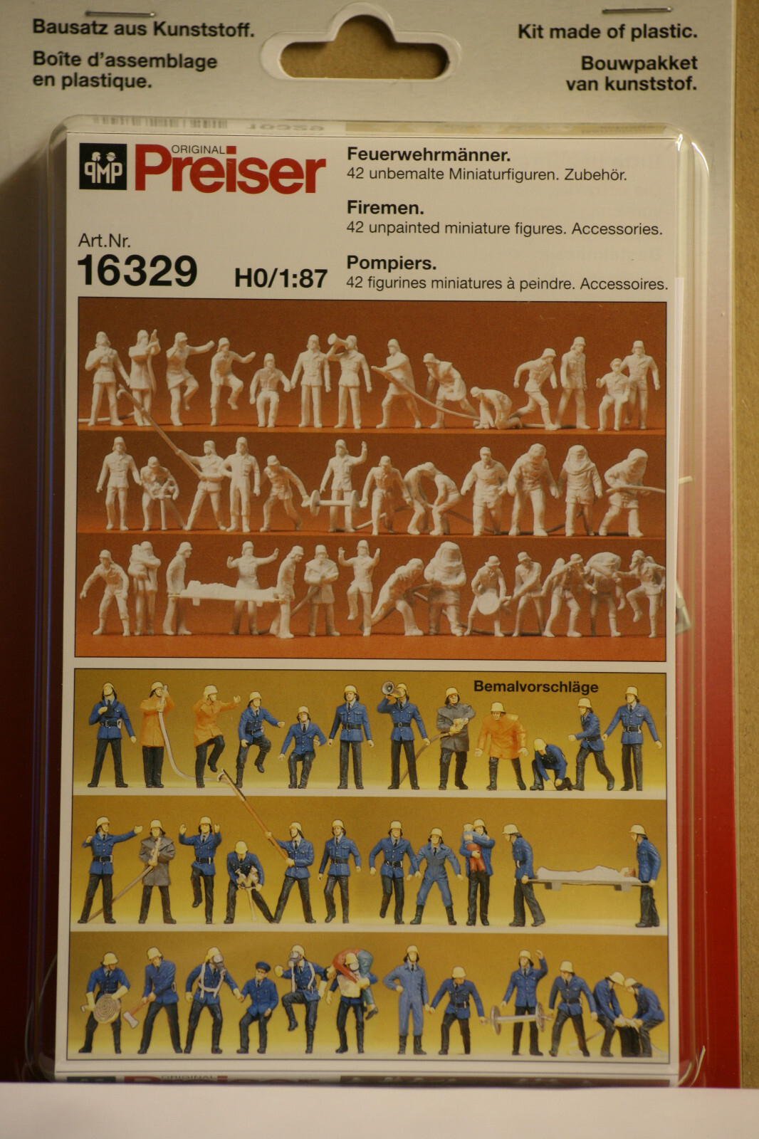 Preiser 16329 HO 1:87; Feuerwehrmänner. NEU & OVP | eBay