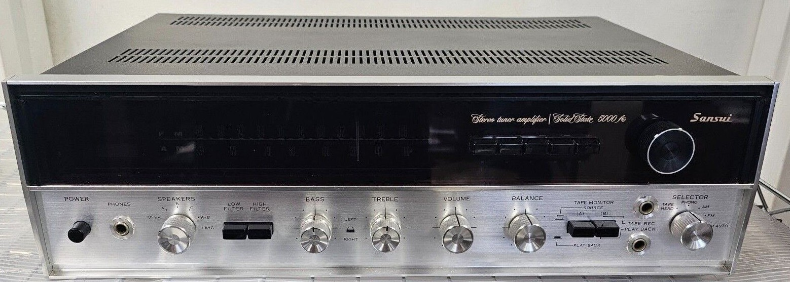 Sansui 5000A Solid State Stereo Tuner Amplifier Receiver - CLEANED ...