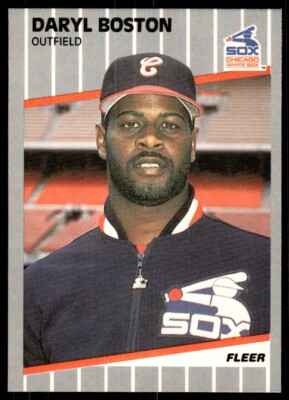 1989 Fleer Baseball Card Daryl Boston Chicago White Sox #492 | eBay