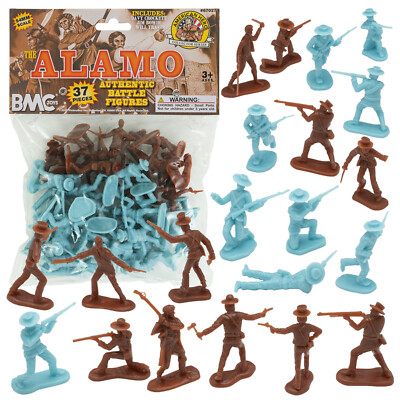 BMC THE ALAMO Plastic Army Men Texan Mexican Soldier Figures 1:32 Scale ...