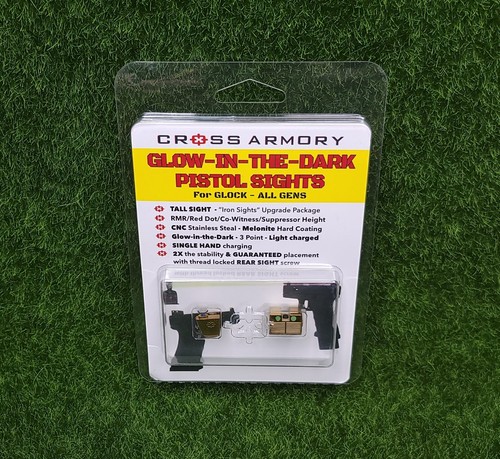 Cross Armory Glow-in-The-Dark Night Sight Set Glock - Tall, GOLD ...