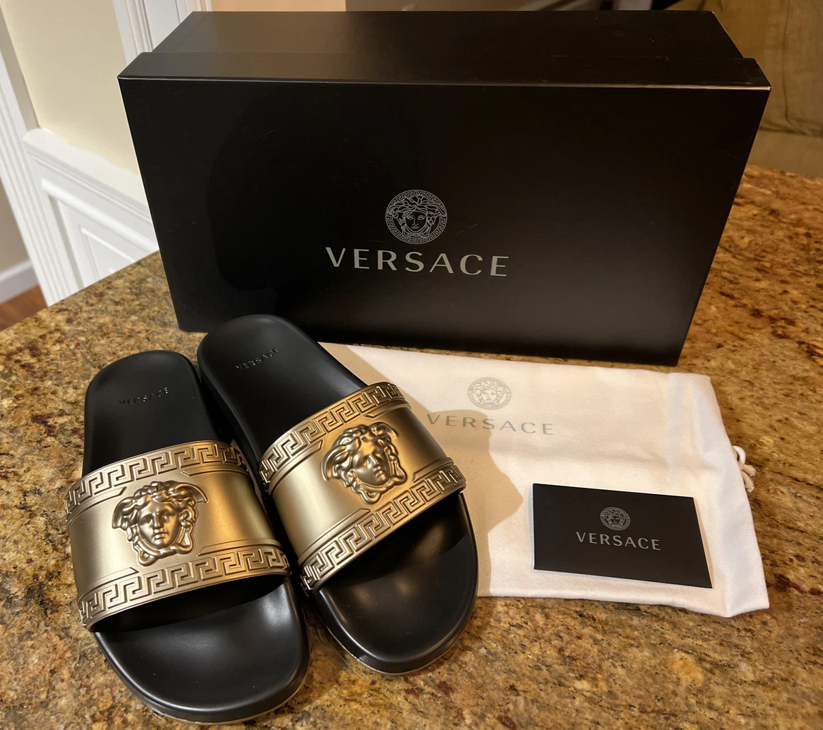 Gold Versace Medusa
