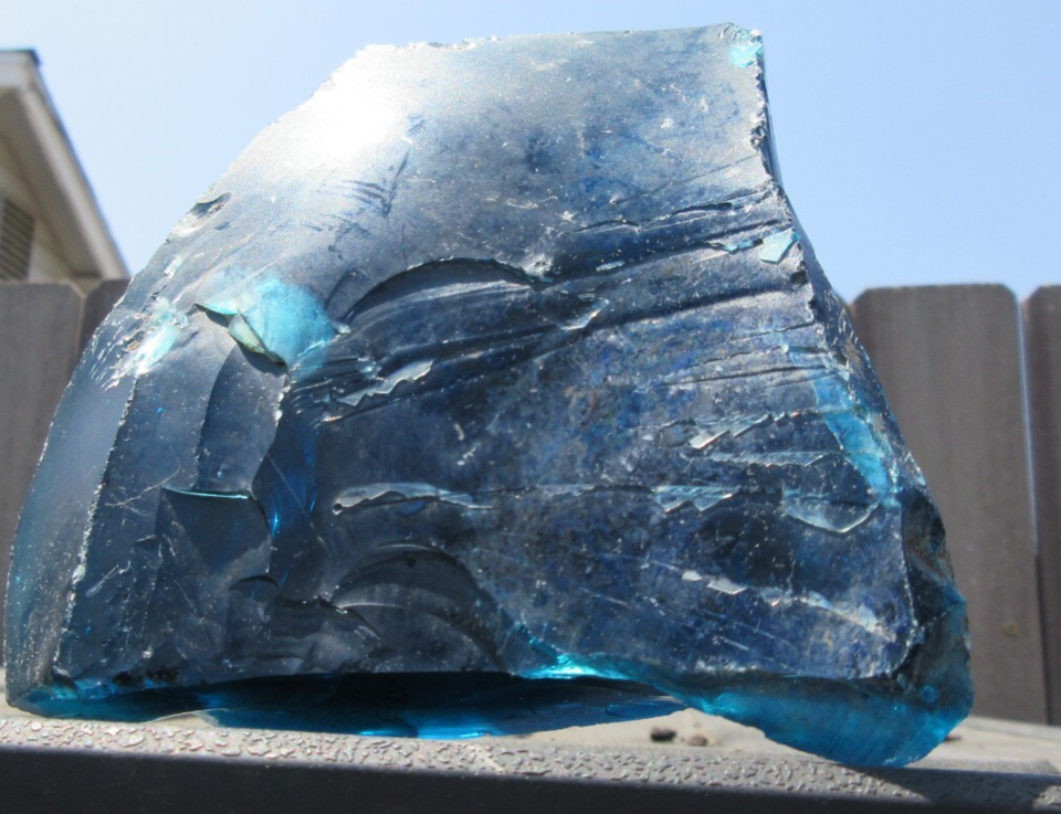 Glass Slag Rock Landscaping Ocean Blue 2.8 lbs | eBay