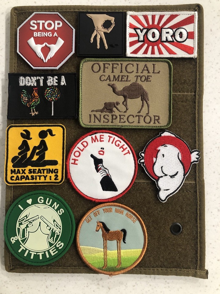 Rude Humor Funny Tactical Morale Patch Lot | eBay