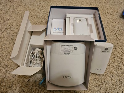 Netgear Orbi (1) RBR40 + (2) RBW30 RBK30-100NAS AC2200 Mesh WiFi System ...