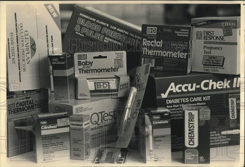 1988 Press Photo Home Medical Testing Kits, As Seen In Drugstore ...