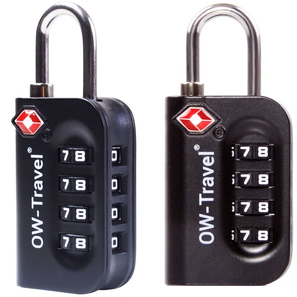 TSA Approved Travel Locks TSA Padlock TSA Lock TSA Luggage Lock 4 ...