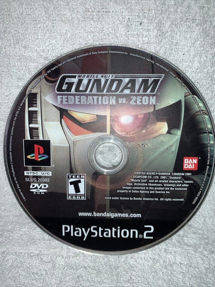 Mobile Suit Gundam Federation vs. Zeon PlayStation 2 Game DISC ONLY ...