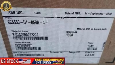ACS550-U1-059A-4 ABB Frequency Converter Brand New in Box!Spot Goods | eBay
