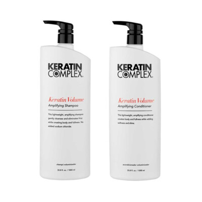 NEW 1 SET Keratin Complex Keratin Volume Shampoo 1L & Conditioner 1L AD ...