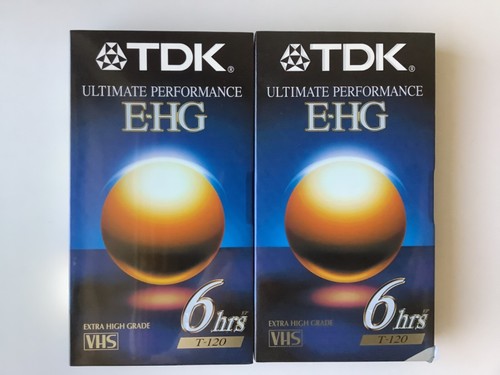 TDK Ultimate Performance EHG T-120 Blank VHS Tapes 6 Hours New Sealed ...