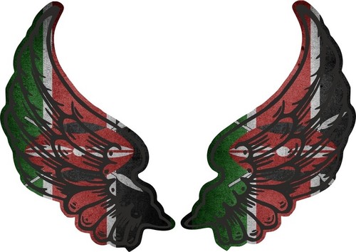 Sticker aufkleber flugel motorrad biker flagge fahne eak kenia | eBay