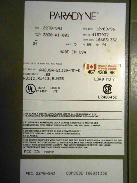 AT&T PARADYNE 3830-A1-001 SERIAL CABLE MODEM NEW | eBay