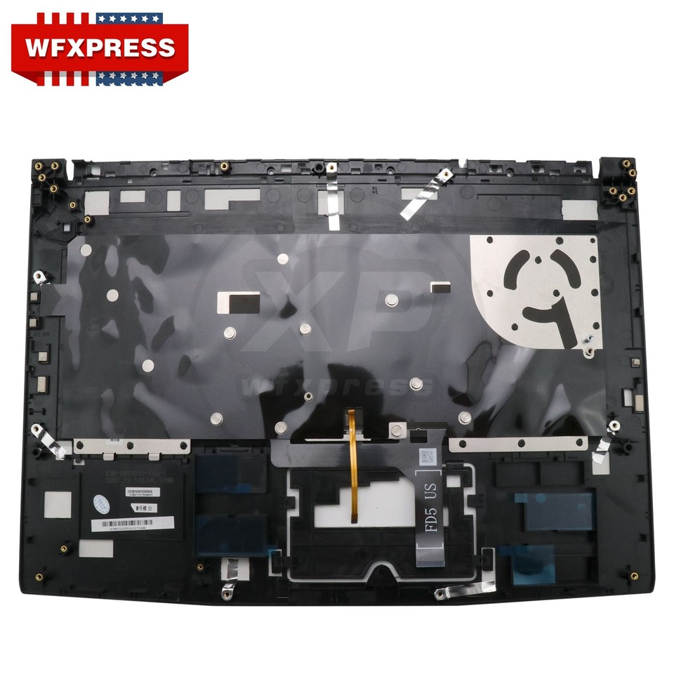 New For MSI GF65 9SD 9SE 10SD MS-16W1 Palmrest Keyboard Red Backlit ...