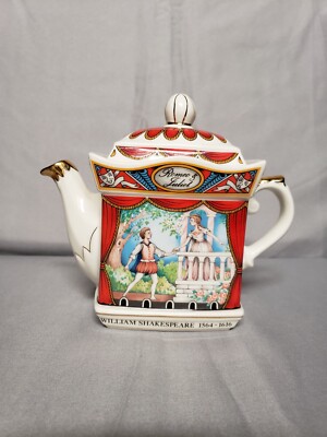 SADLER English Tea Pot - ROMEO AND JULIET GOLD TRIM - NUMBER 4445 | eBay