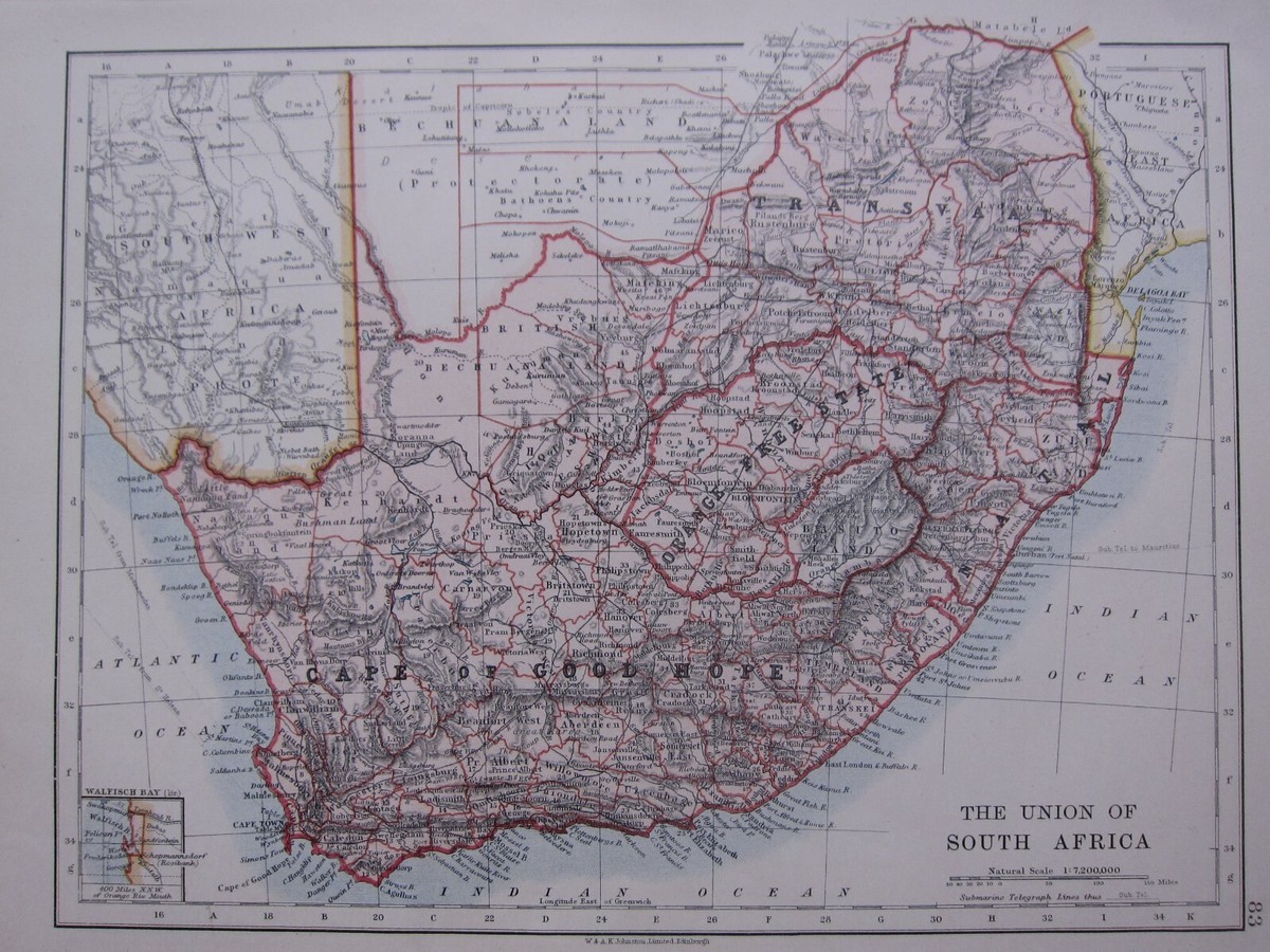 Transvaal South Africa Map Forming South Africa And THEN Great Britain
