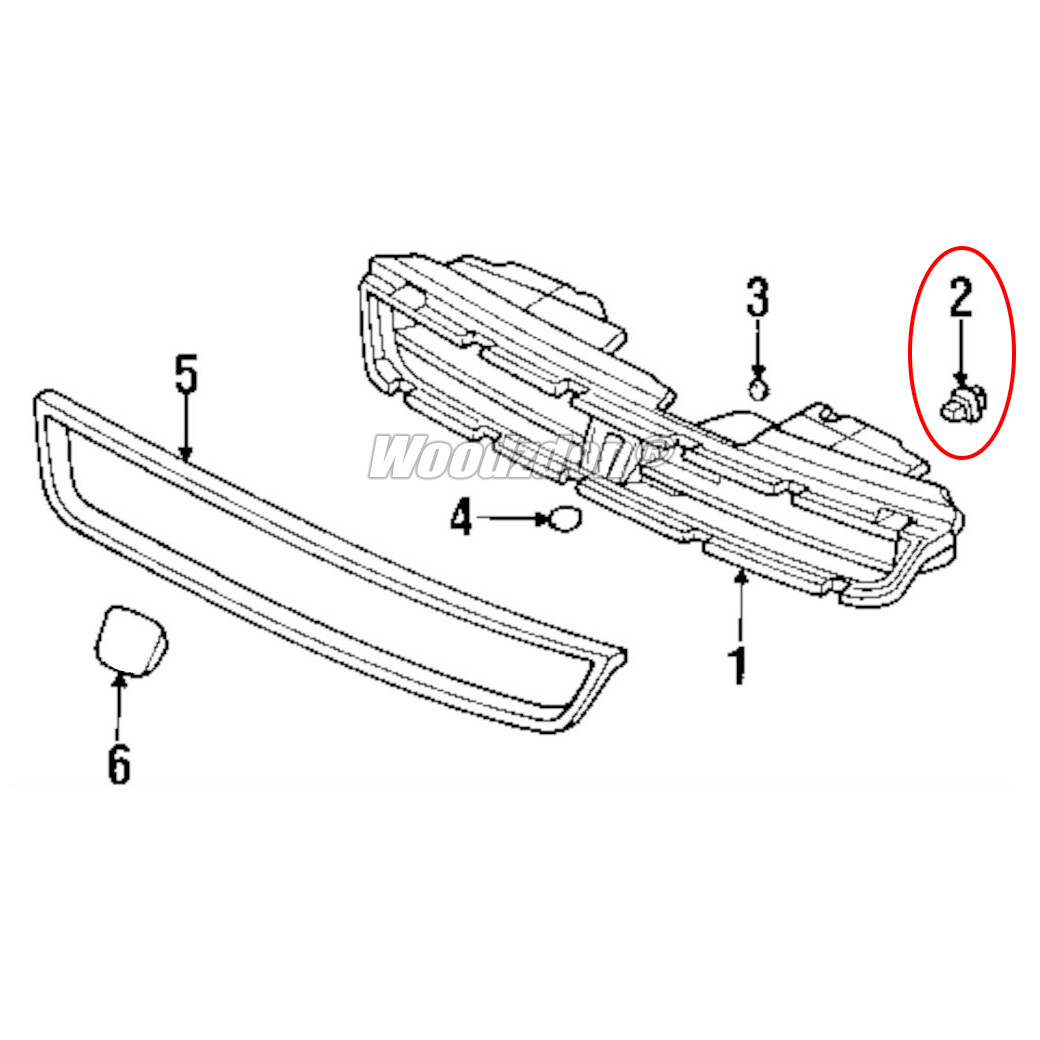 30 Radiator Grille Clips Grill Retainers Fastener For Honda Accord ...