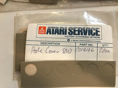 810 DISK DRIVE HOLE COVERS PLASTIC 4 each NEW Atari Parts for 810 Part ...