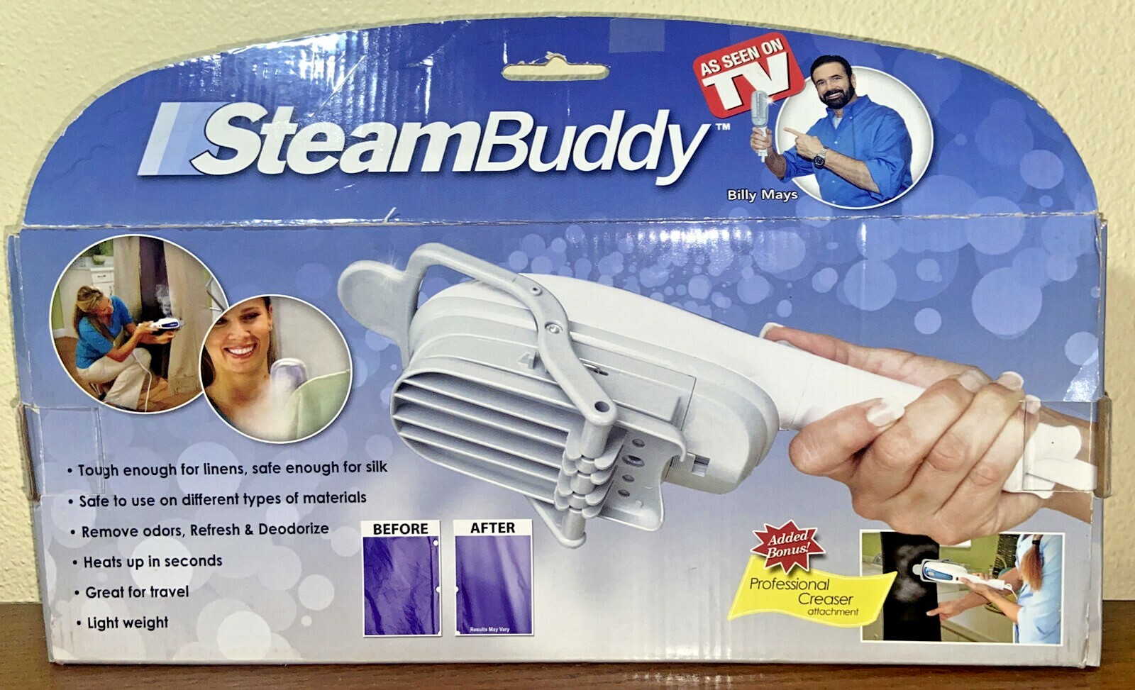 VTG SteamBuddy Multi-use Clothing Steamer “As Seen on TV” Original Box ...