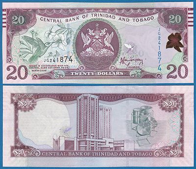 Trinidad and Tobago 20 Dollars P 49b 2015 (2006) UNC P 49 b | eBay ...