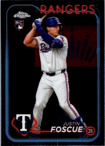 JUSTIN FOSCUE 2024 TOPPS CHROME TEXAS RANGERS ROOKIE | eBay