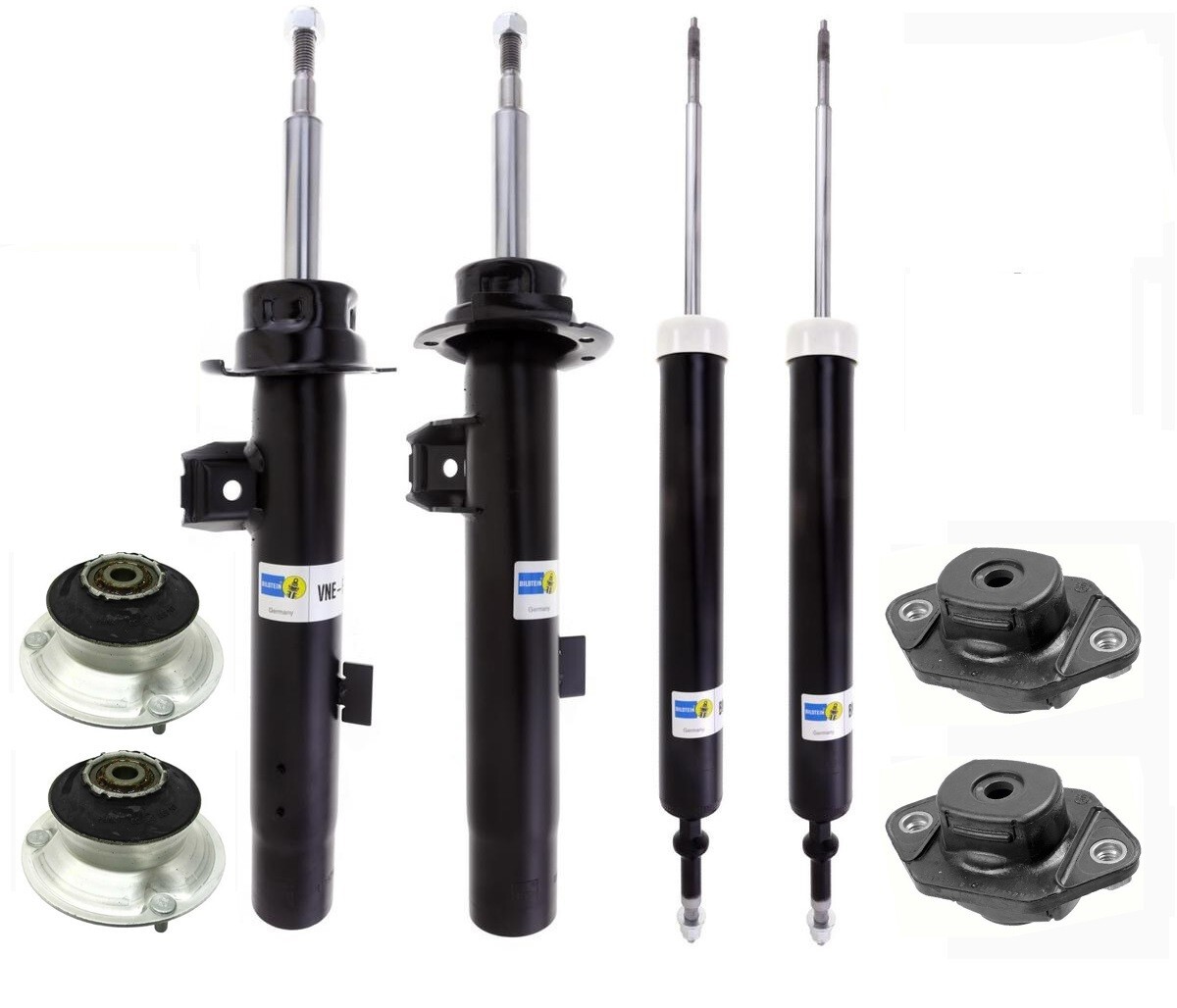 Bilstein B4 Front Struts & Rear Shocks Mounts Kit For BMW E82 E88 128i ...