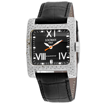Locman Women's Diamond Classic Black Dial Watch - 431BK2DC/BK LE | eBay