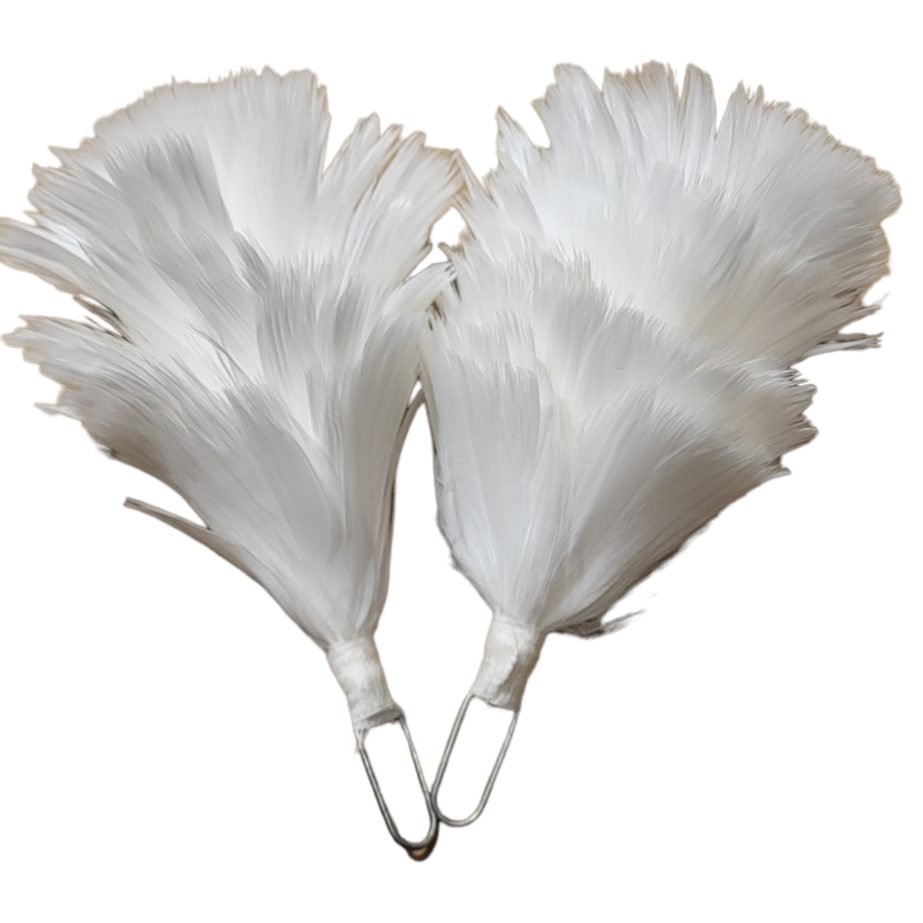 2 Military White Hackle Feather Fascinator Two supplied Ex MOD | eBay UK