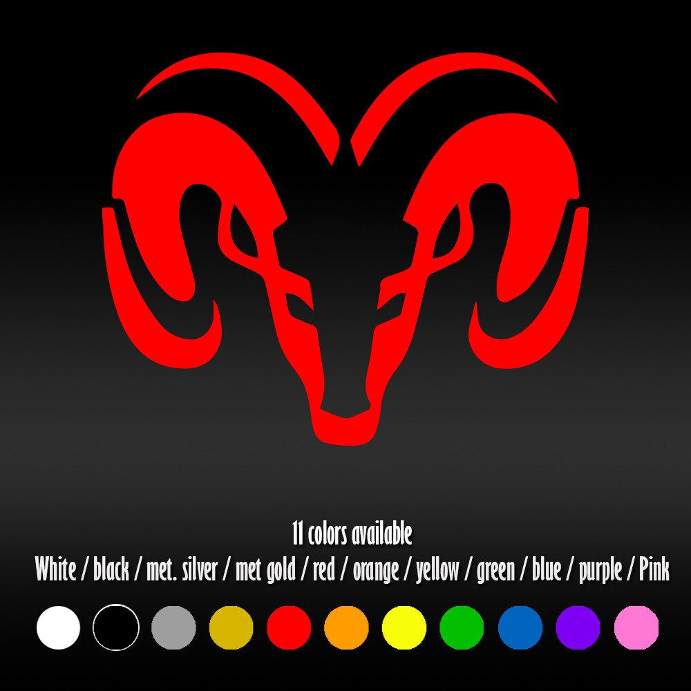 Dodge Ram Emblem Decal Sticker Dodge Ram Logo Decal 500x500, 48% OFF