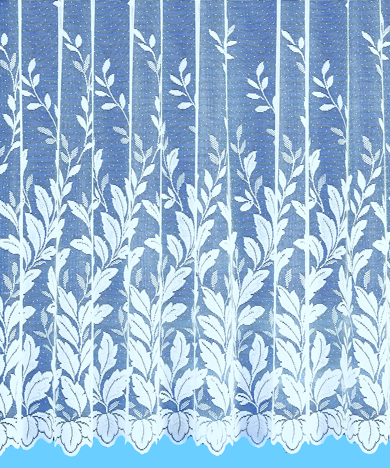 White Floral Net Curtains - Large Choice - Free Postage - Sold By The ...
