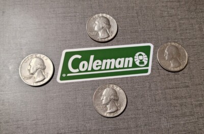Coleman Sticker Decal "NEW" (GREEN & WIDER) Edition. | eBay