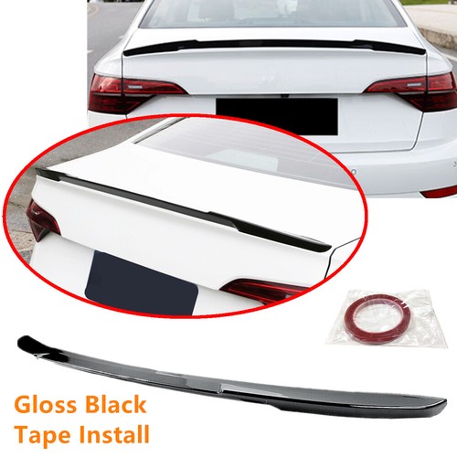 GLI Rear Trunk Lip Spoiler Wing Gloss Black Trim Fit For VW Jetta MK7 ...