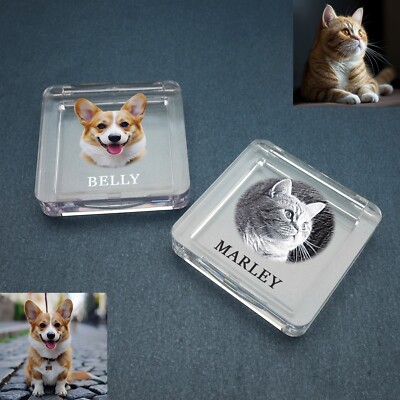 Customized Pet Fur Keepsake With Photo Pet Hair Box Dog Cat Fur ...