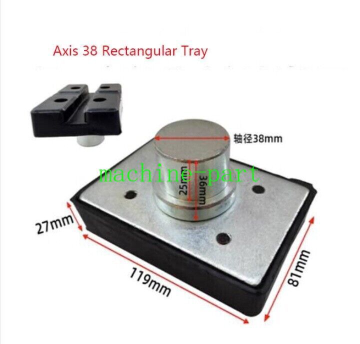 Car Lift Rectangular Rubber Tray Heightening Feet Pads Shaft diameter ...