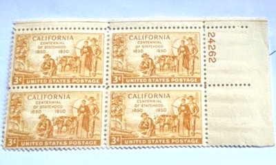 US Stamps Scott# 997 California Statehood Plate Block of 4 MNH | eBay
