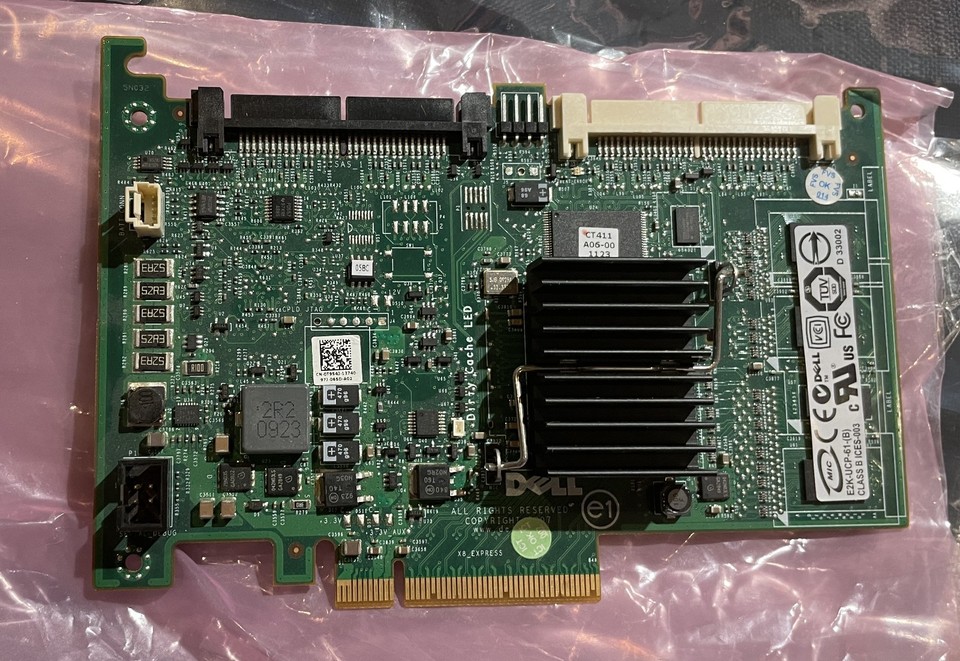 DELL T954J PERC 6I SAS RAID CONTROLLER with Cables | eBay