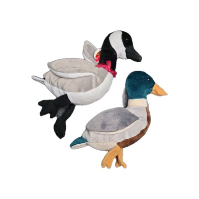 Plush 2 TY stuffed toy animals, Jake the Mallard Drake Duck and Loosy ...