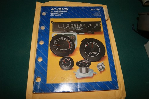 Carefuly used 1986 AC-Delco speedometer/tach parts list and assembly ...