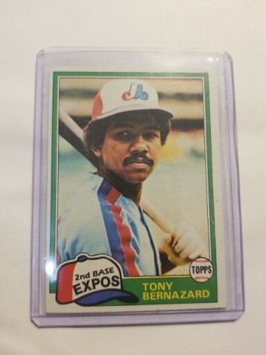 1981 Topps #413 Tony Bernazard Expos | eBay