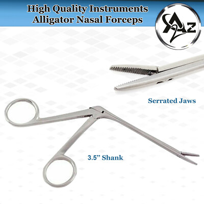OR Grade Alligator Micro Ear Forceps 3.5" Serrated Surgical ENT ...