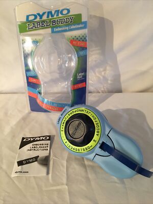 DYMO Label Buddy 3/8" 9.5mm Embossing Tape Label Maker #12813 | eBay