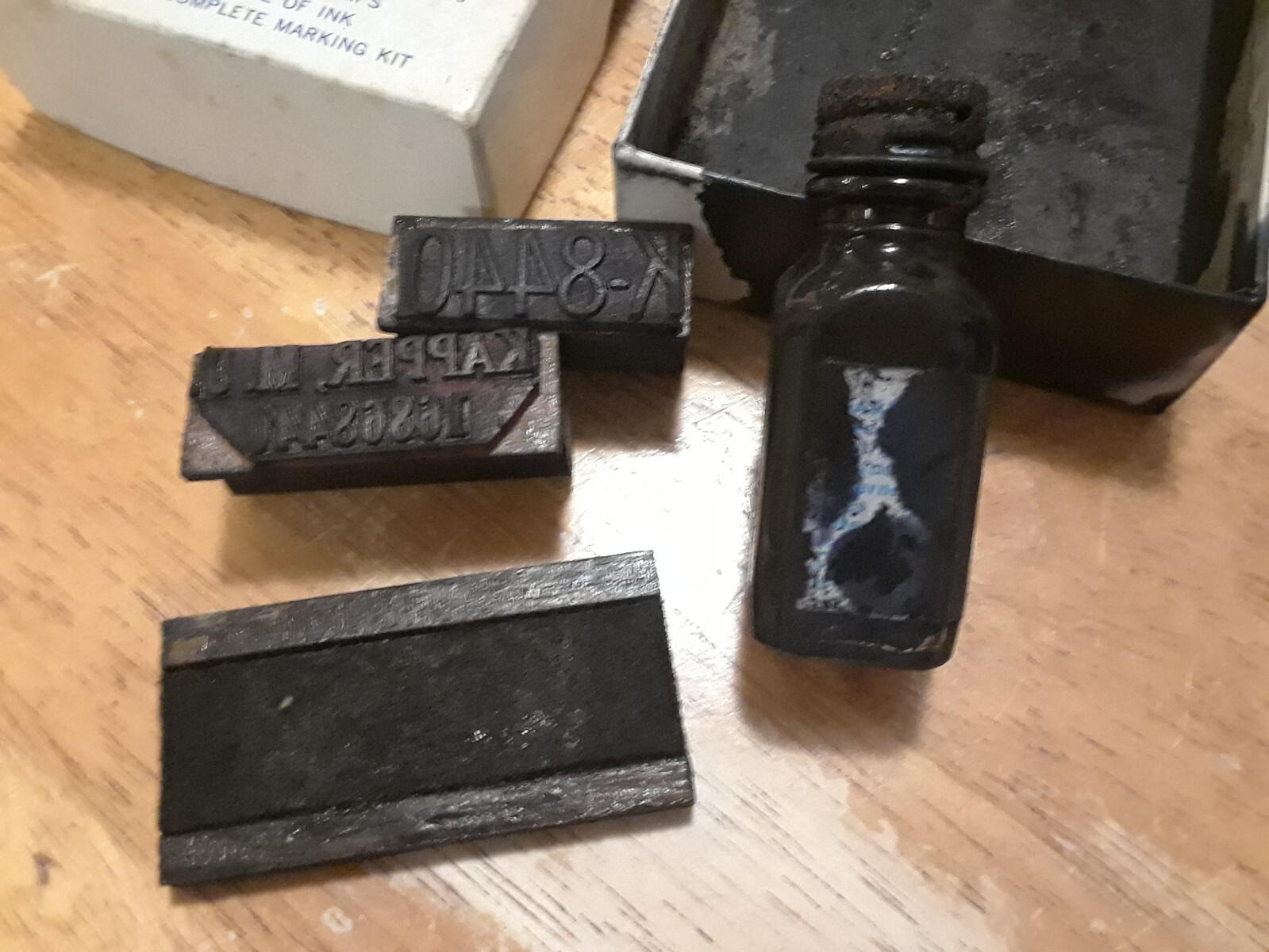 MI-Marker Personalized Marking Kit Air Force Stamps Pad and Ink | eBay