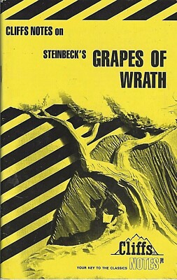 Cliffs notes GRAPES OF WRATH John Steinbeck - study guide 9780822005421 ...
