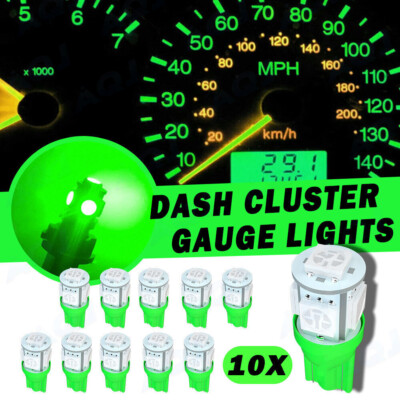 NEW Dash Cluster Gauge GREEN LED LIGHT BULB KIT Fit 95-98 Toyota ...