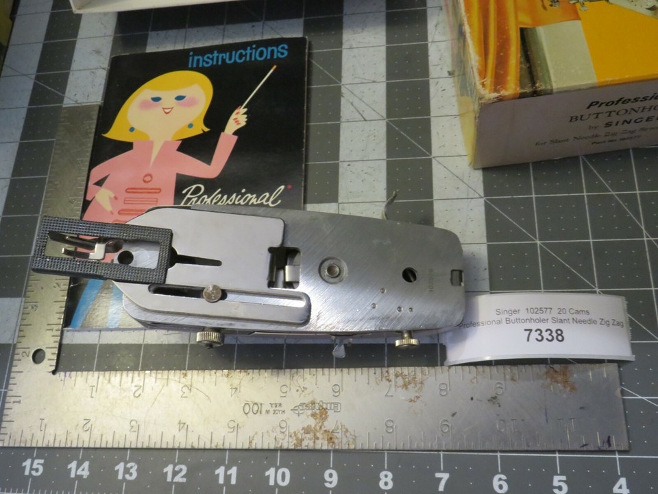 Singer Buttonholer / Monogrammer Sewing Attachment in Box Embroidery | eBay