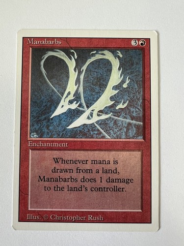MTG Manabarbs - Revised Edition (3ED) Magic the Gathering Card Rare NM ...